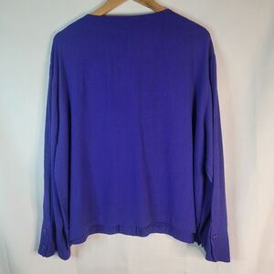 Carole Little | Tops | Carole Littlepurple Buttonupblouse | Poshmark